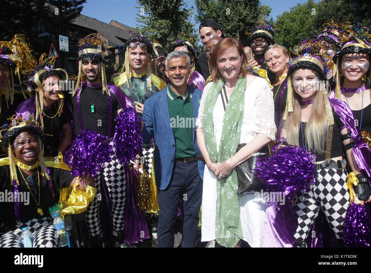 Mayor of London Sadiq Khan and Kensington MP Emma Dent Coad with ...