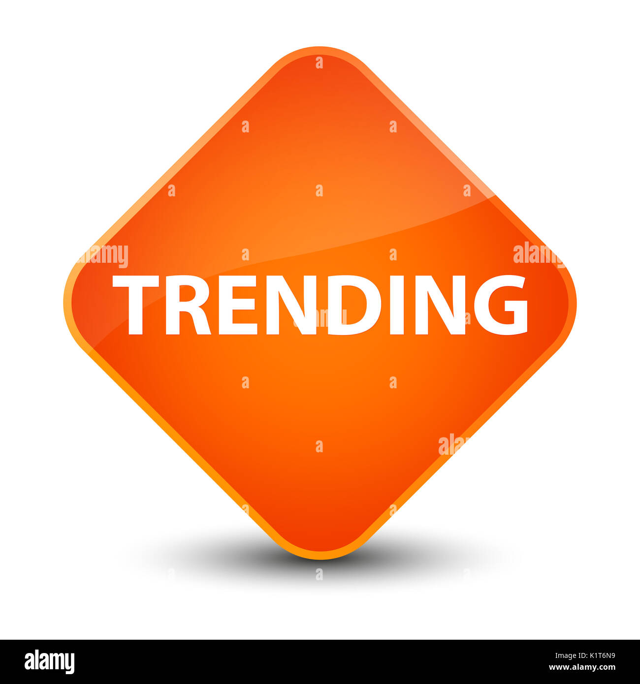 Trending isolated on elegant orange diamond button abstract ...