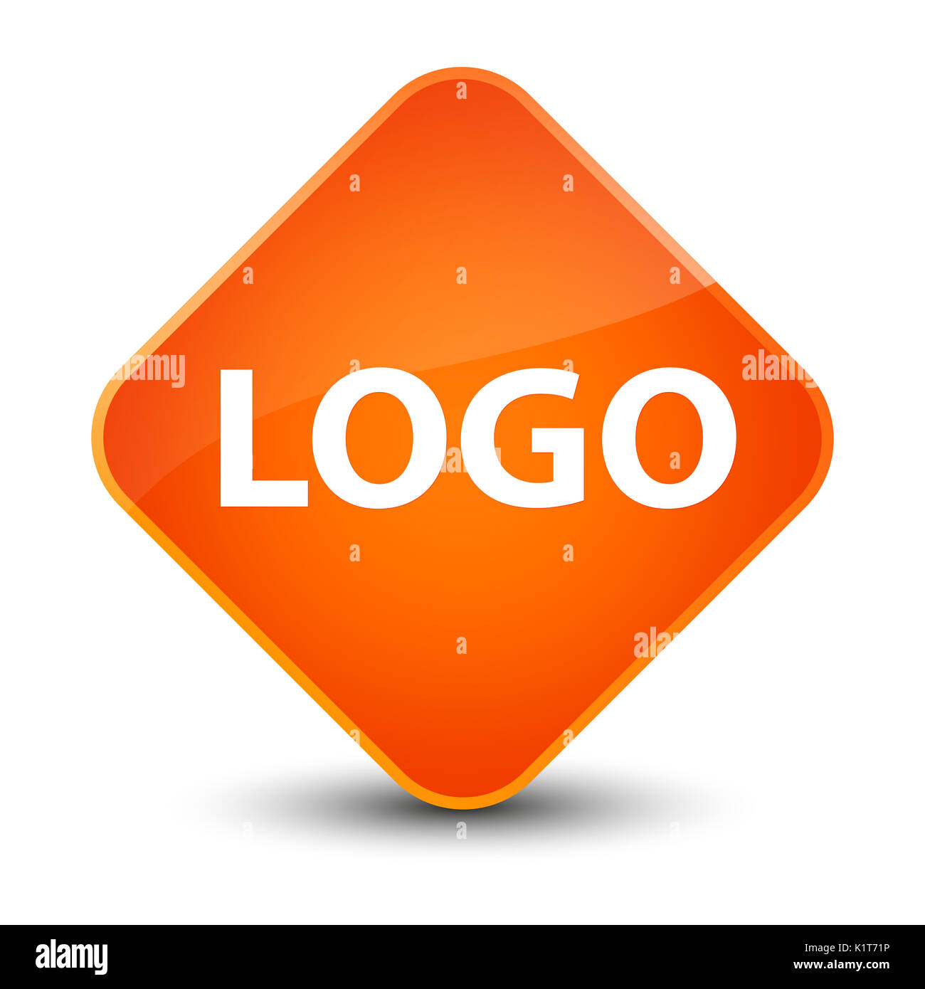 Orange isolated logo hi-res stock photography and images - Alamy