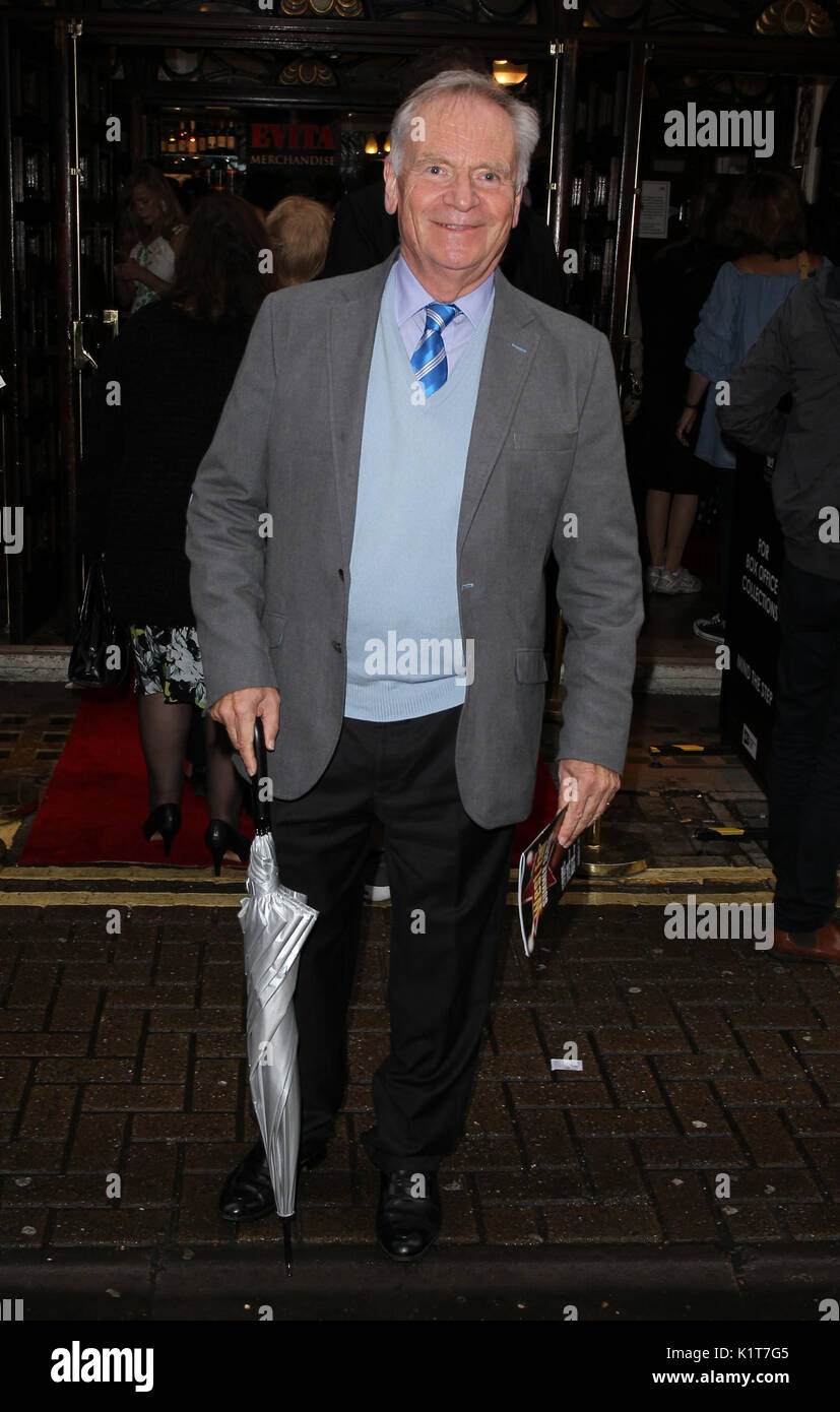 Sir Jeffrey Archer arrives for the Evita musical press night in London ...