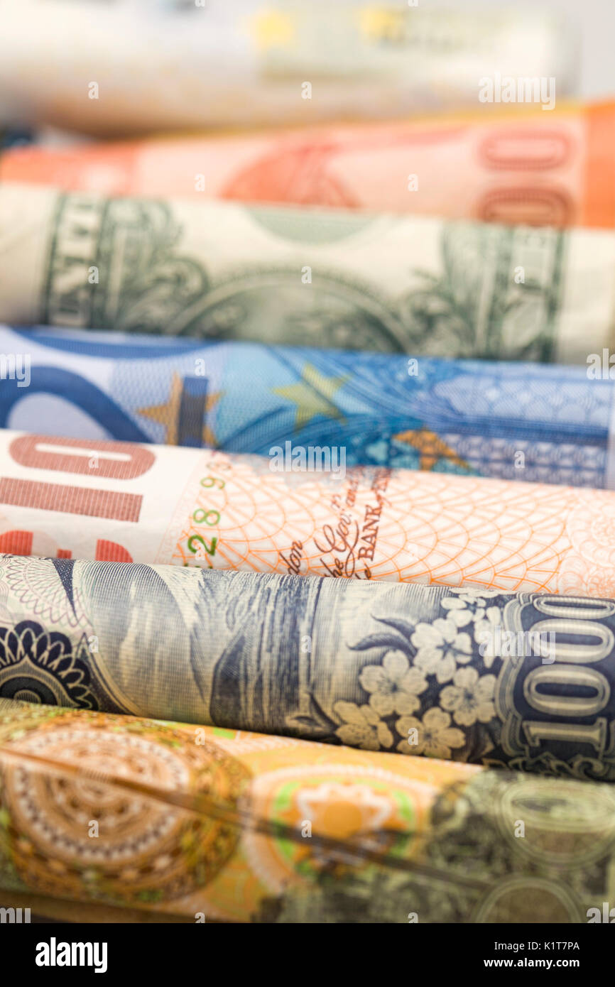 Global currency background Stock Photo - Alamy