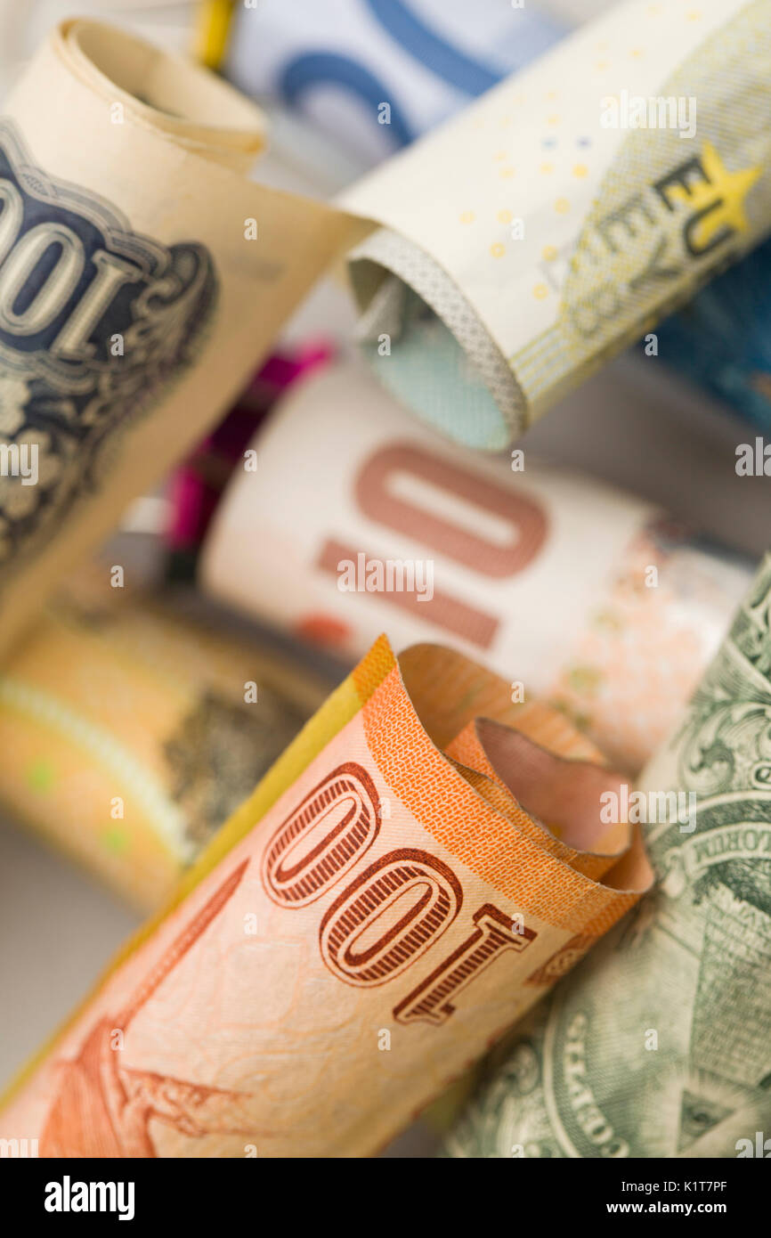 Global currency background Stock Photo - Alamy
