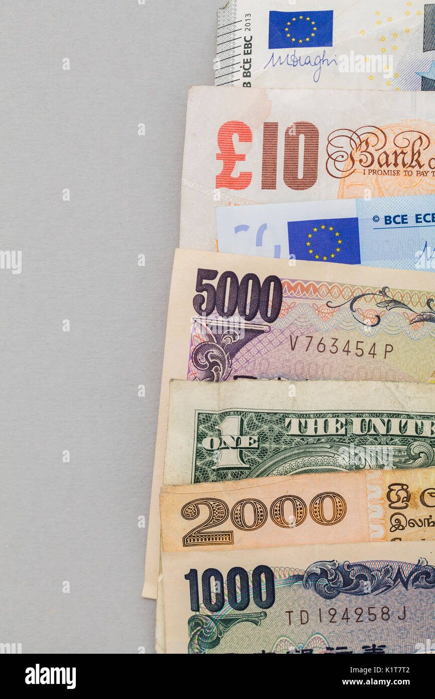 Global currency background Stock Photo - Alamy