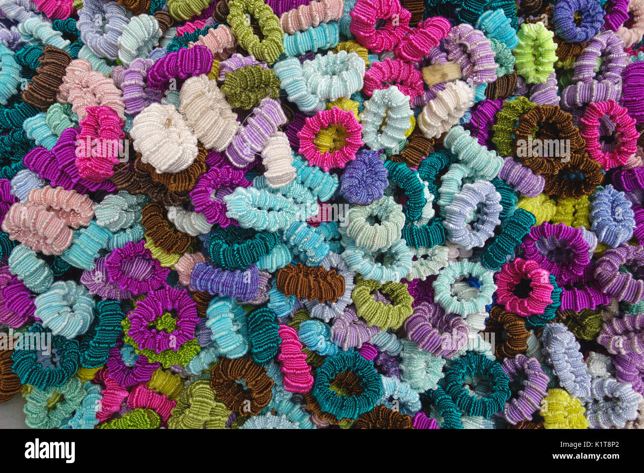 Colorful rainbow hair bands Stock Photo - Alamy