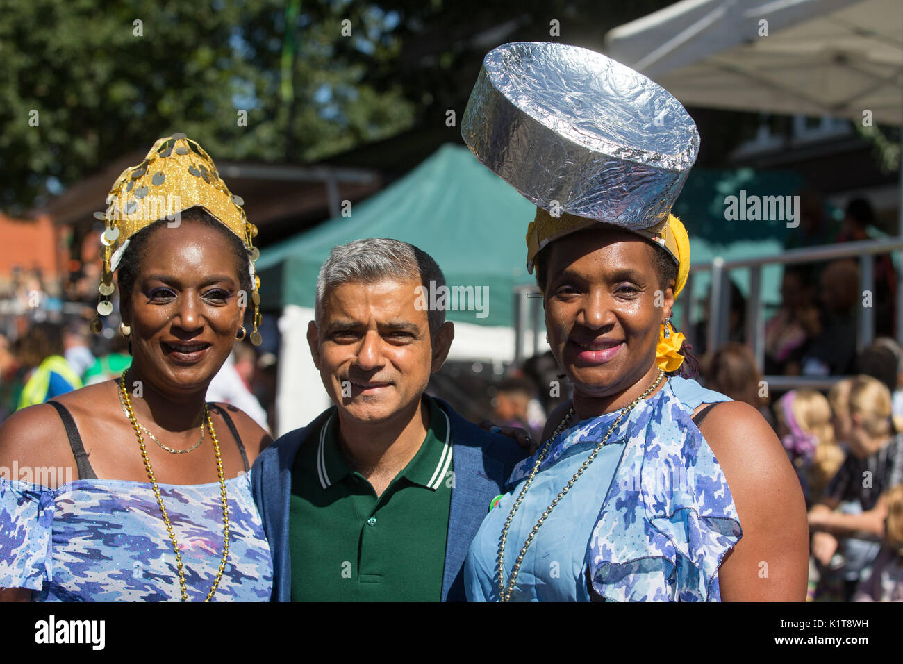 Mayor of London, Sadiq Khan, at the Notting Hill carnival 2017.He made ...