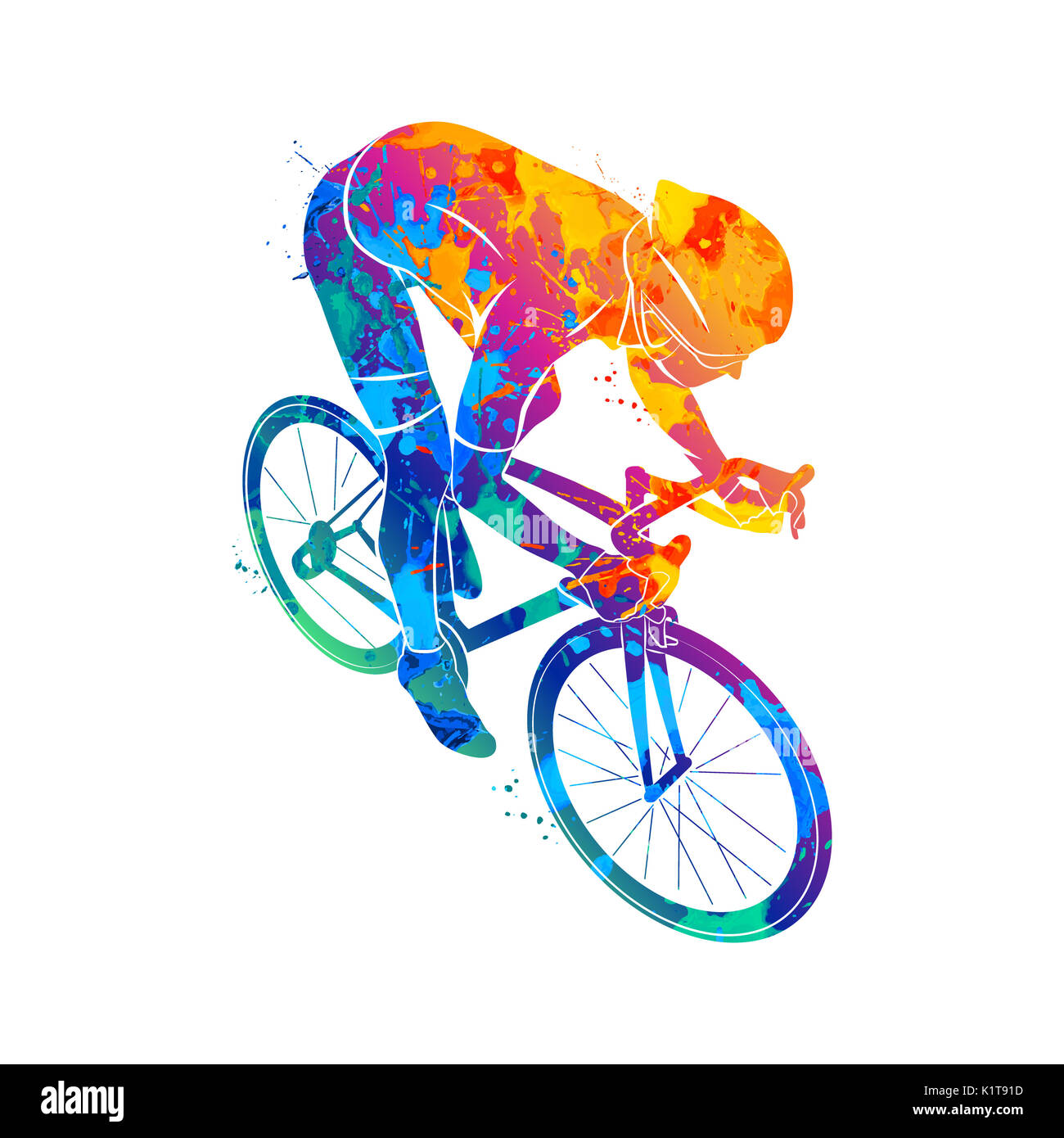 Athlete bike cyclist Stock Photo - Alamy