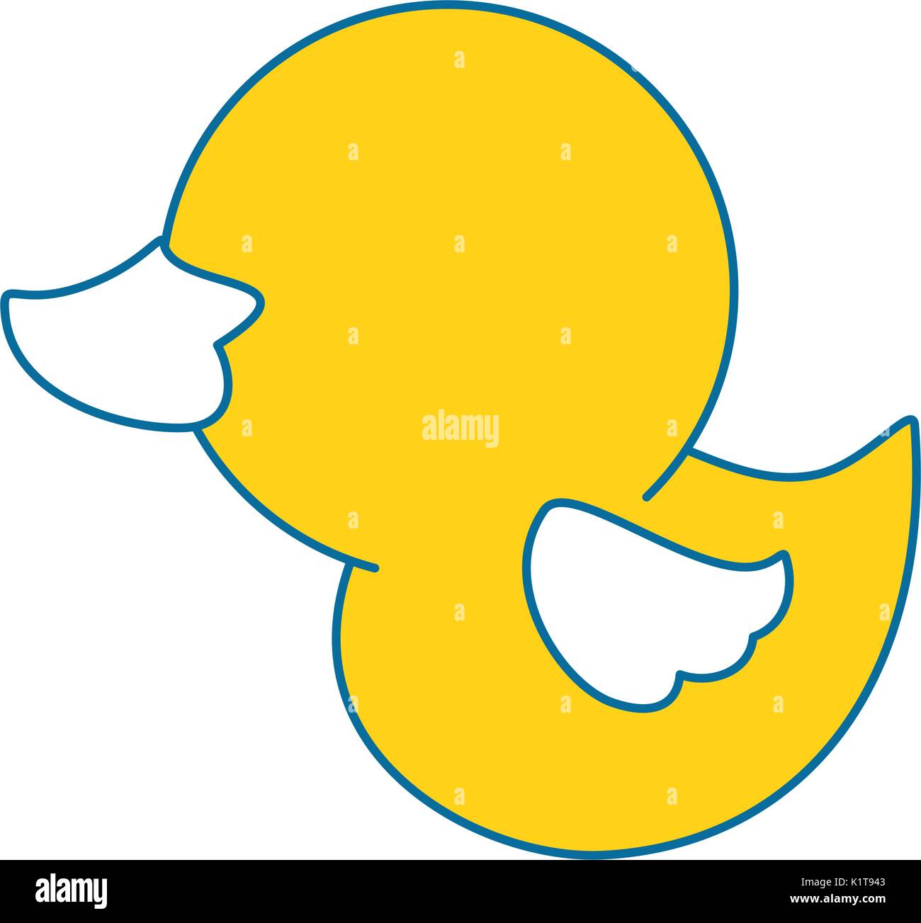 cartoon duck animal icon over white background vector illustration ...