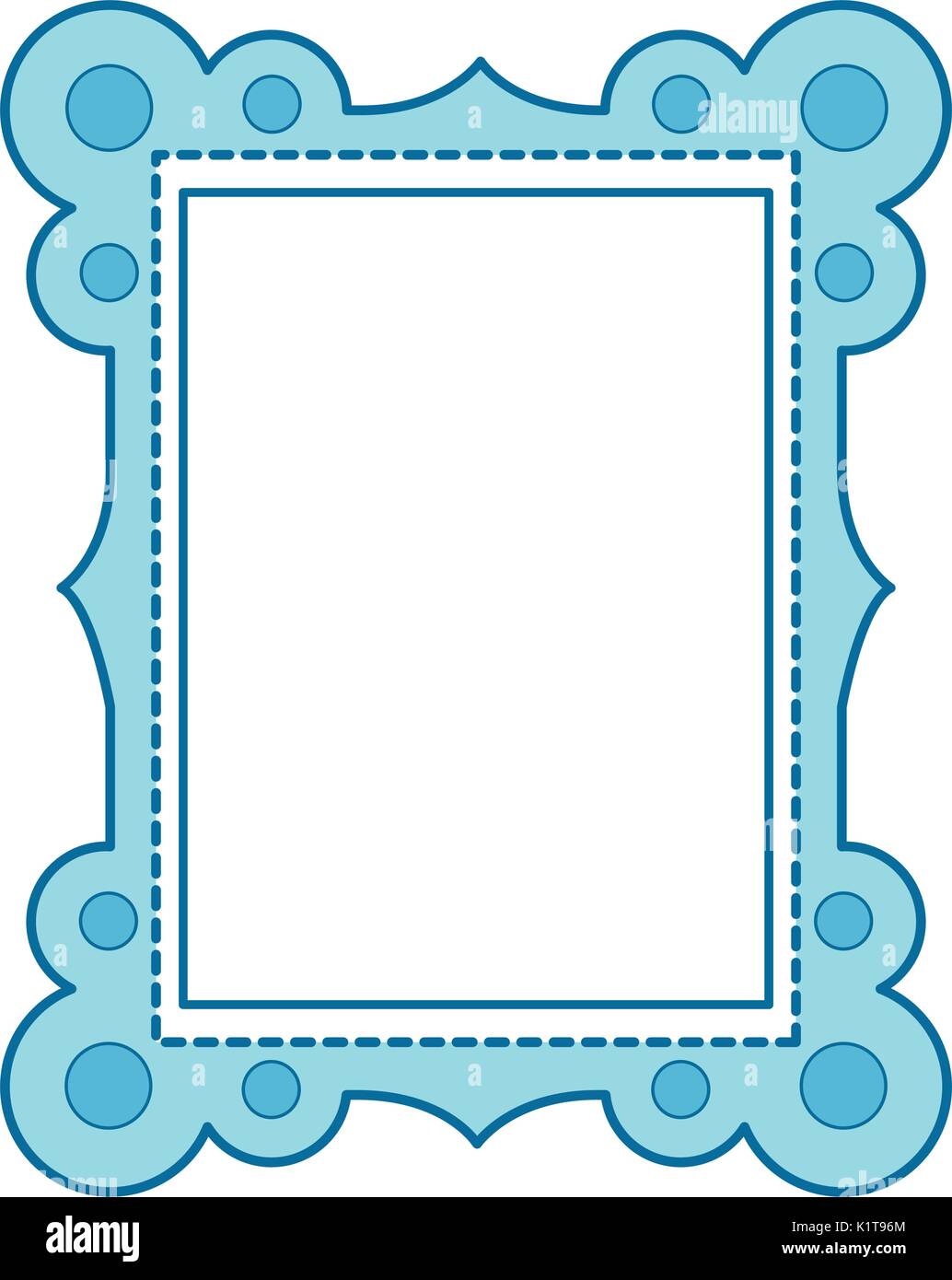 decorative frame icon over white background vector illustration Stock ...