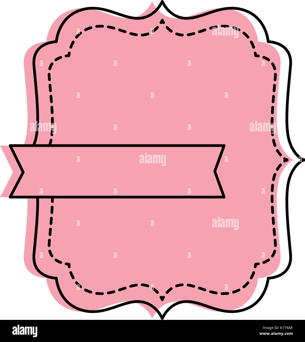 decorative frame icon over white background vector illustration Stock ...