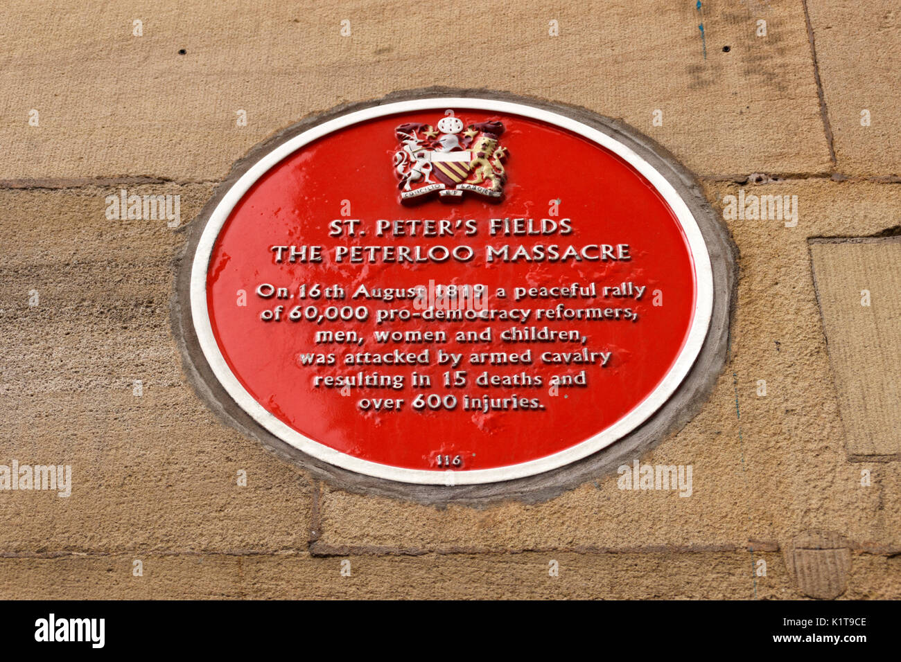 Plaque for the peterloo massacre hi-res stock photography and images ...