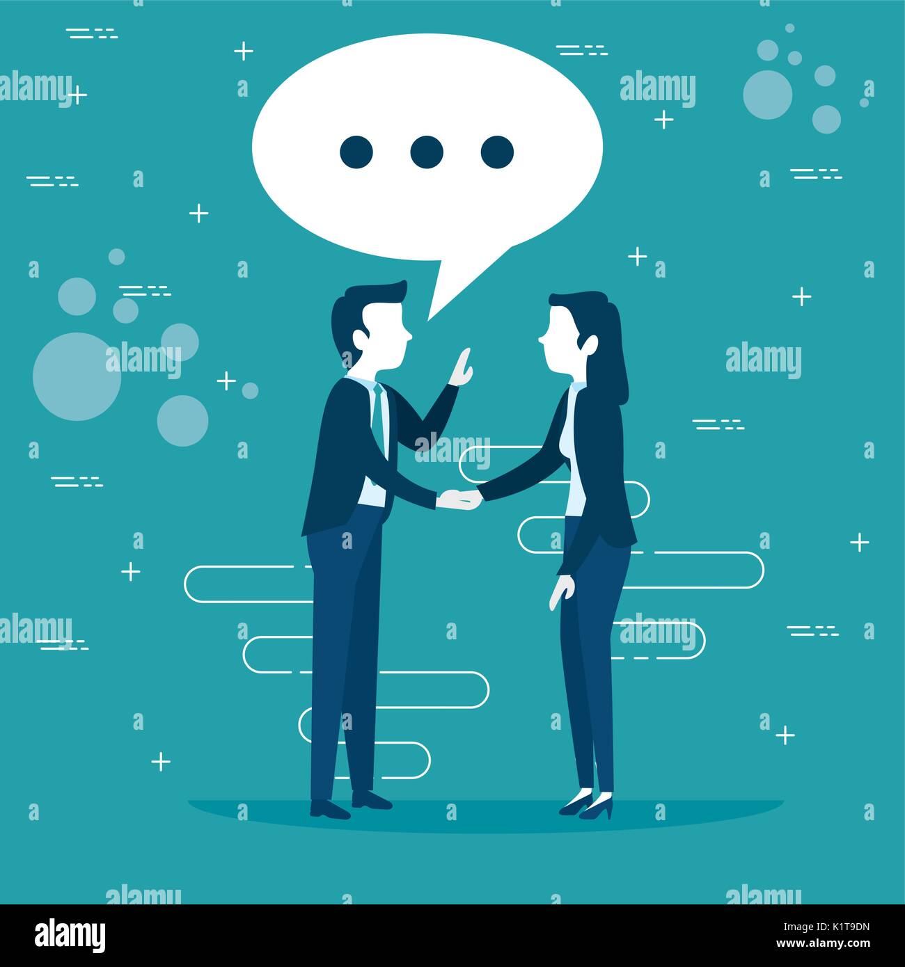 Woman and man of Business management and workforce theme Vector ...