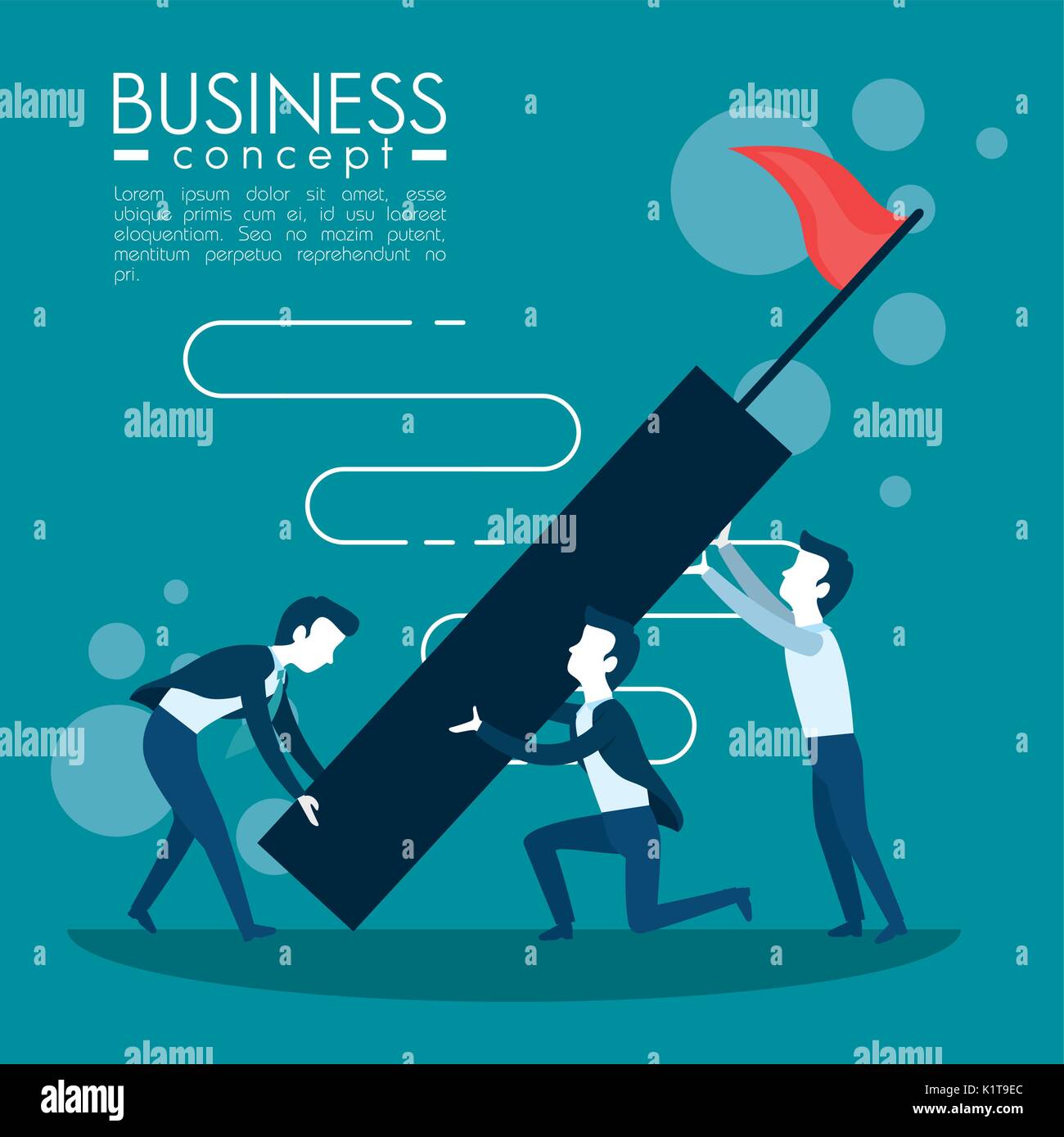 Men of Business management and workforce theme Vector illustration ...