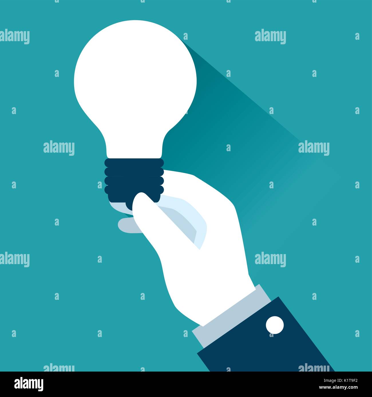 Light bulb of Business management and workforce theme Vector ...