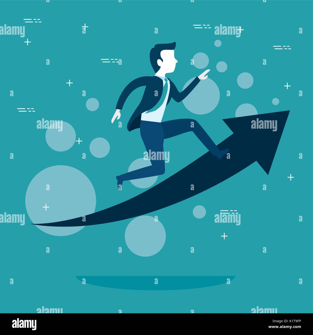 Man of Business management and workforce theme Vector illustration ...
