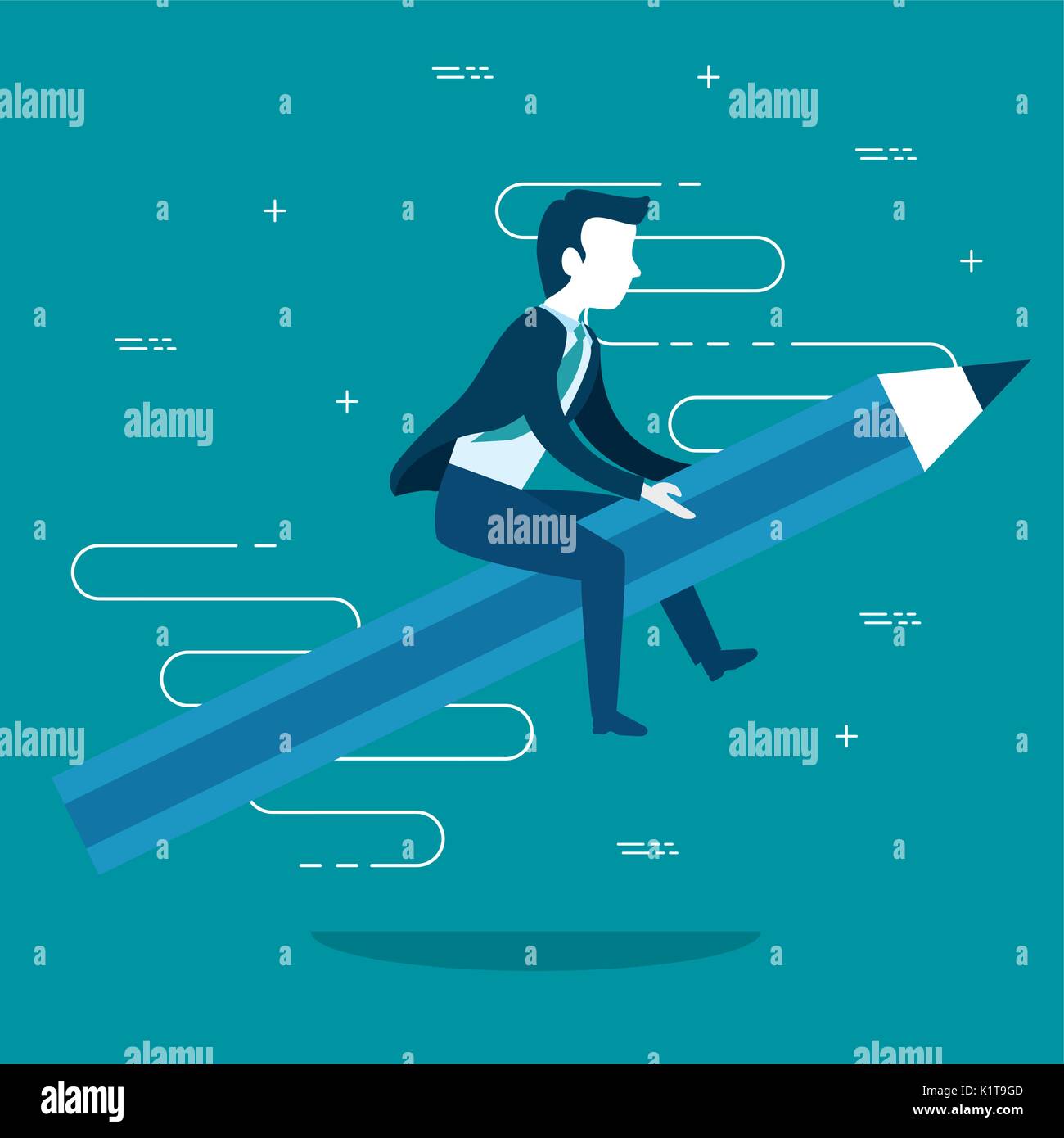 Man of Business management and workforce theme Vector illustration ...