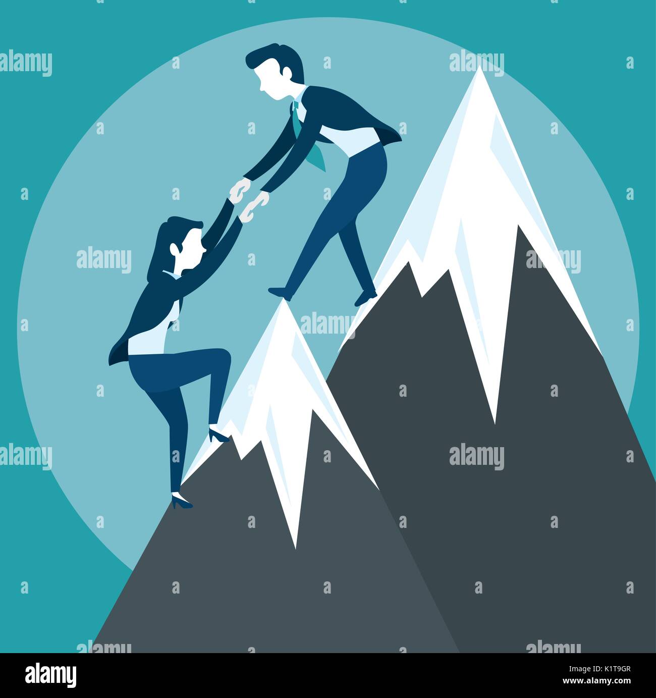 Woman and man of Business management and workforce theme Vector ...