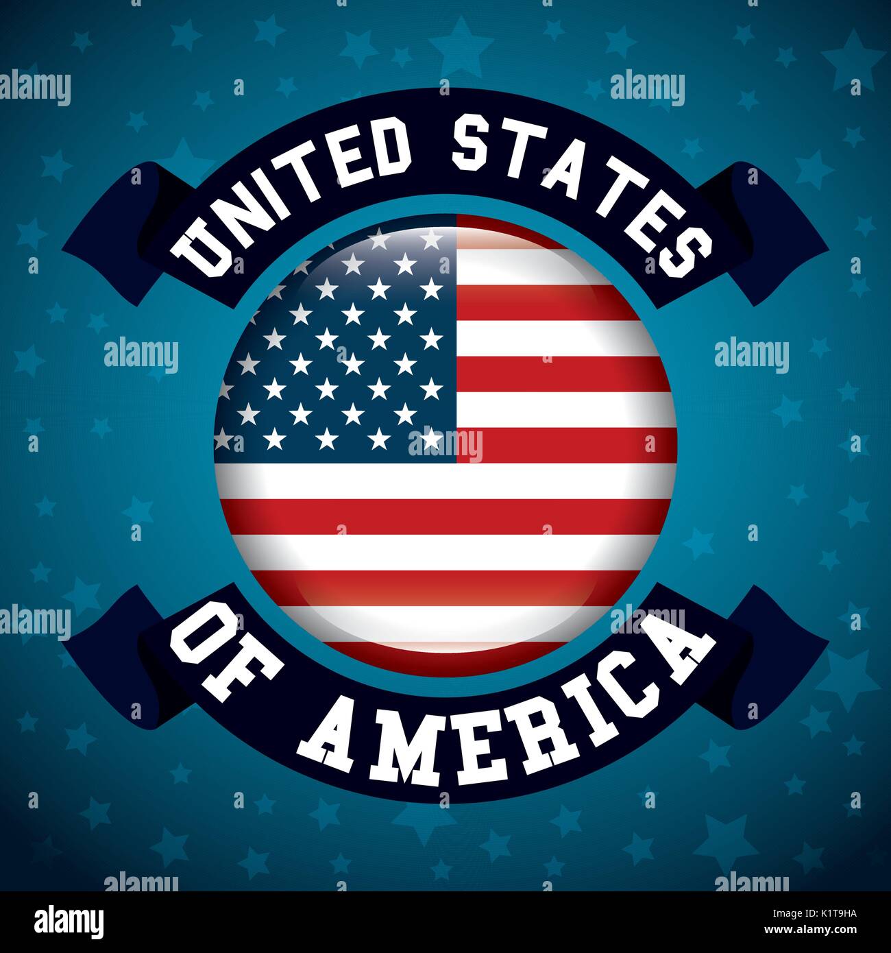 Flag of United States of America theme Vector illustration Stock Vector ...