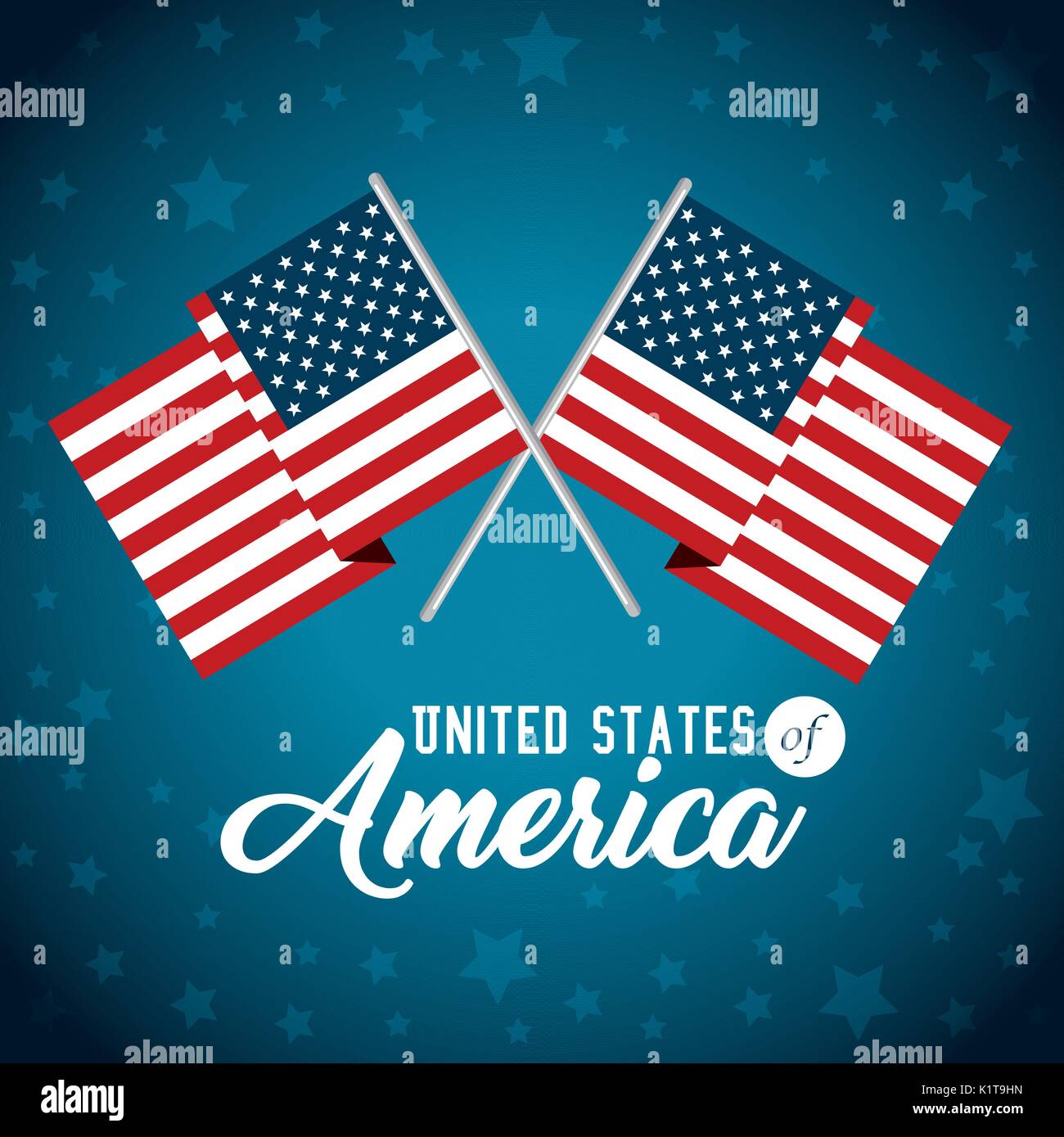 Flag of United States of America theme Vector illustration Stock Vector ...