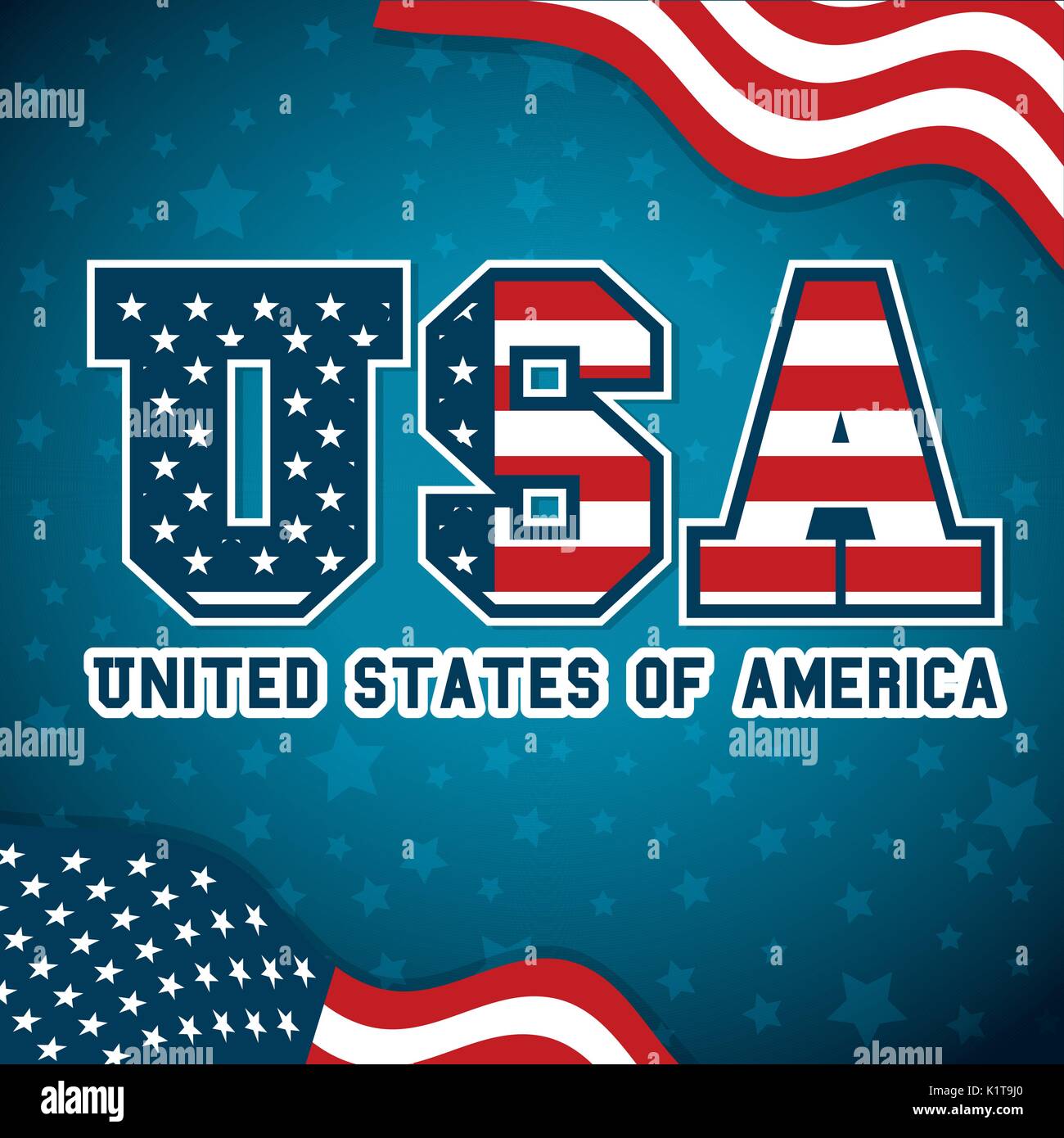 Flag of United States of America theme Vector illustration Stock Vector ...