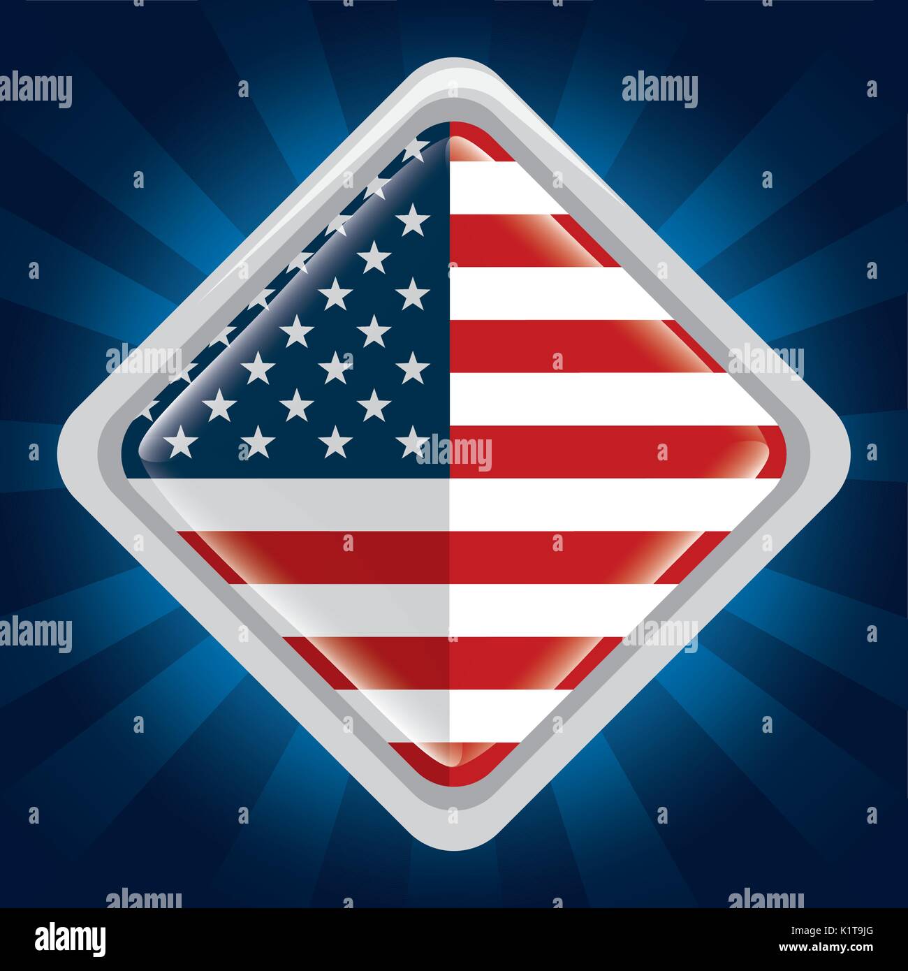 Flag of United States of America theme Vector illustration Stock Vector ...