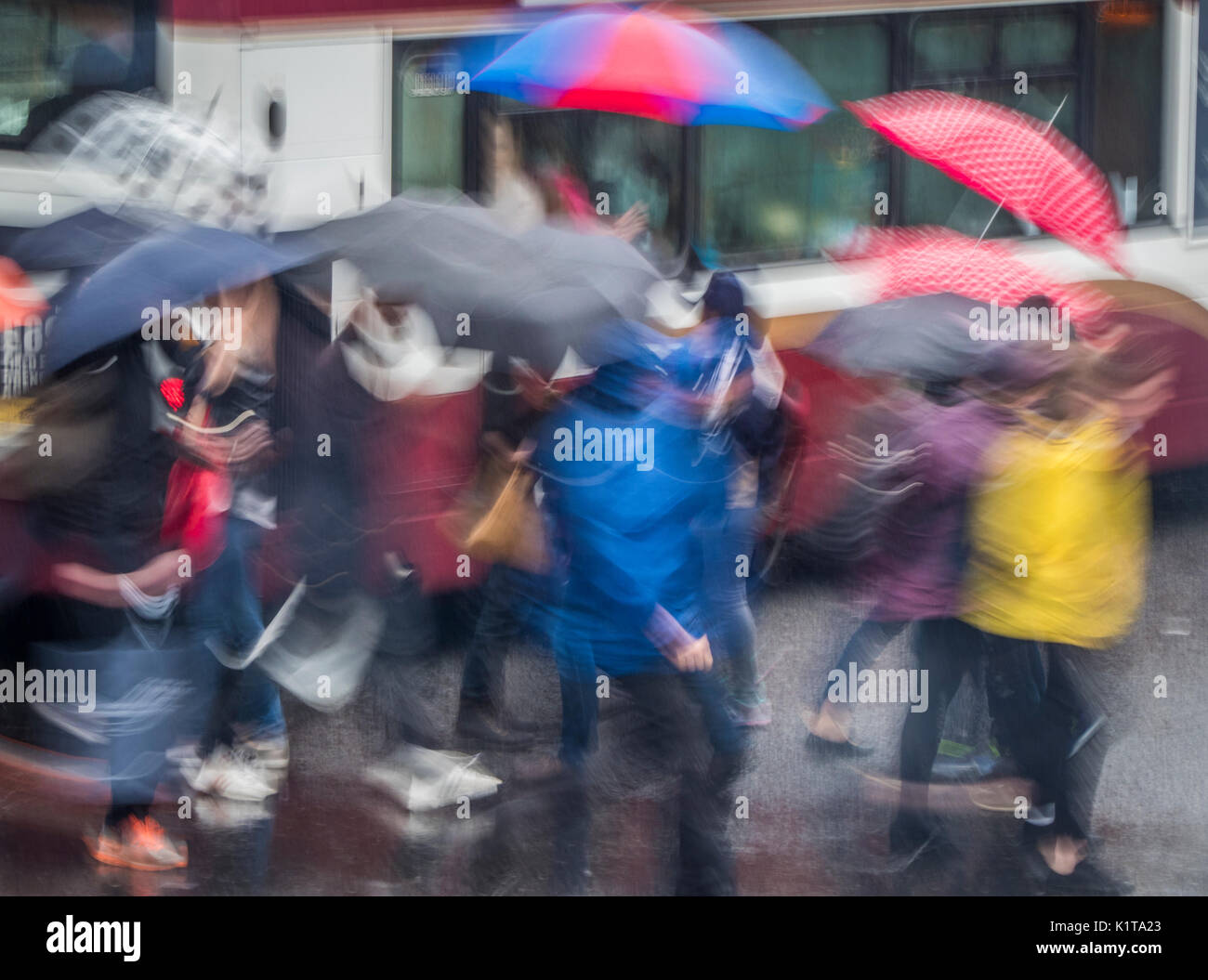 Rainy Day in Edinburgh, Scotland Stock Photo - Alamy
