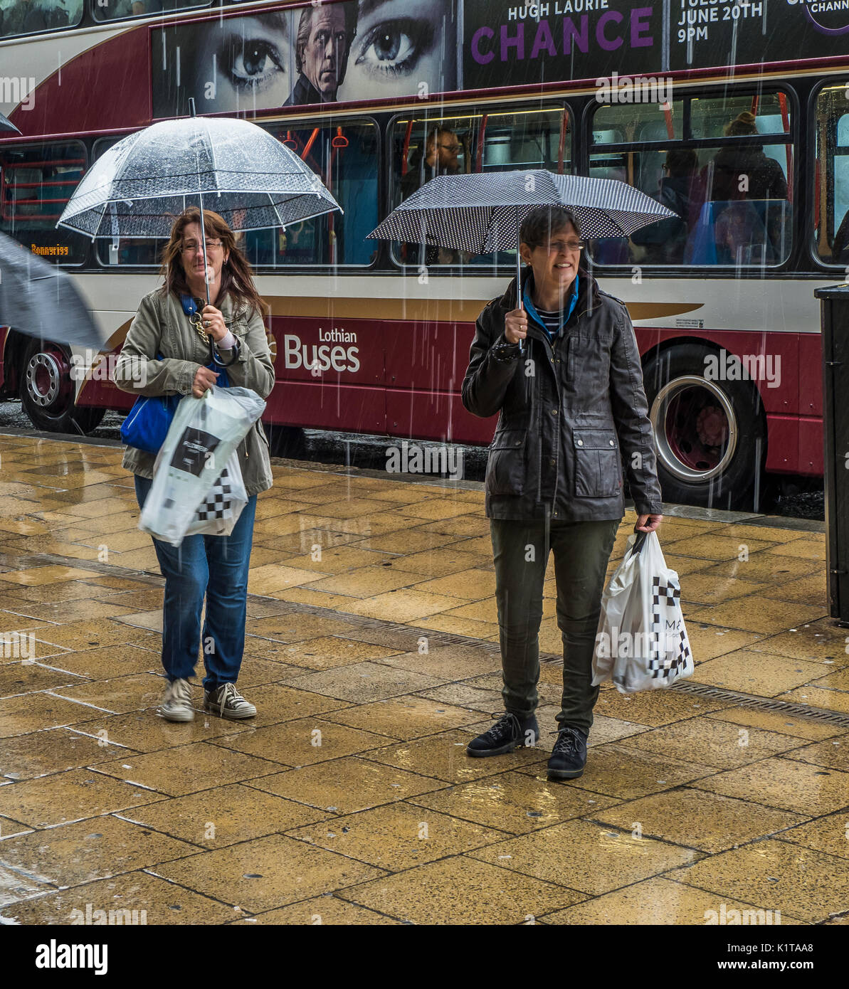 Rainy Day in Edinburgh, Scotland Stock Photo - Alamy