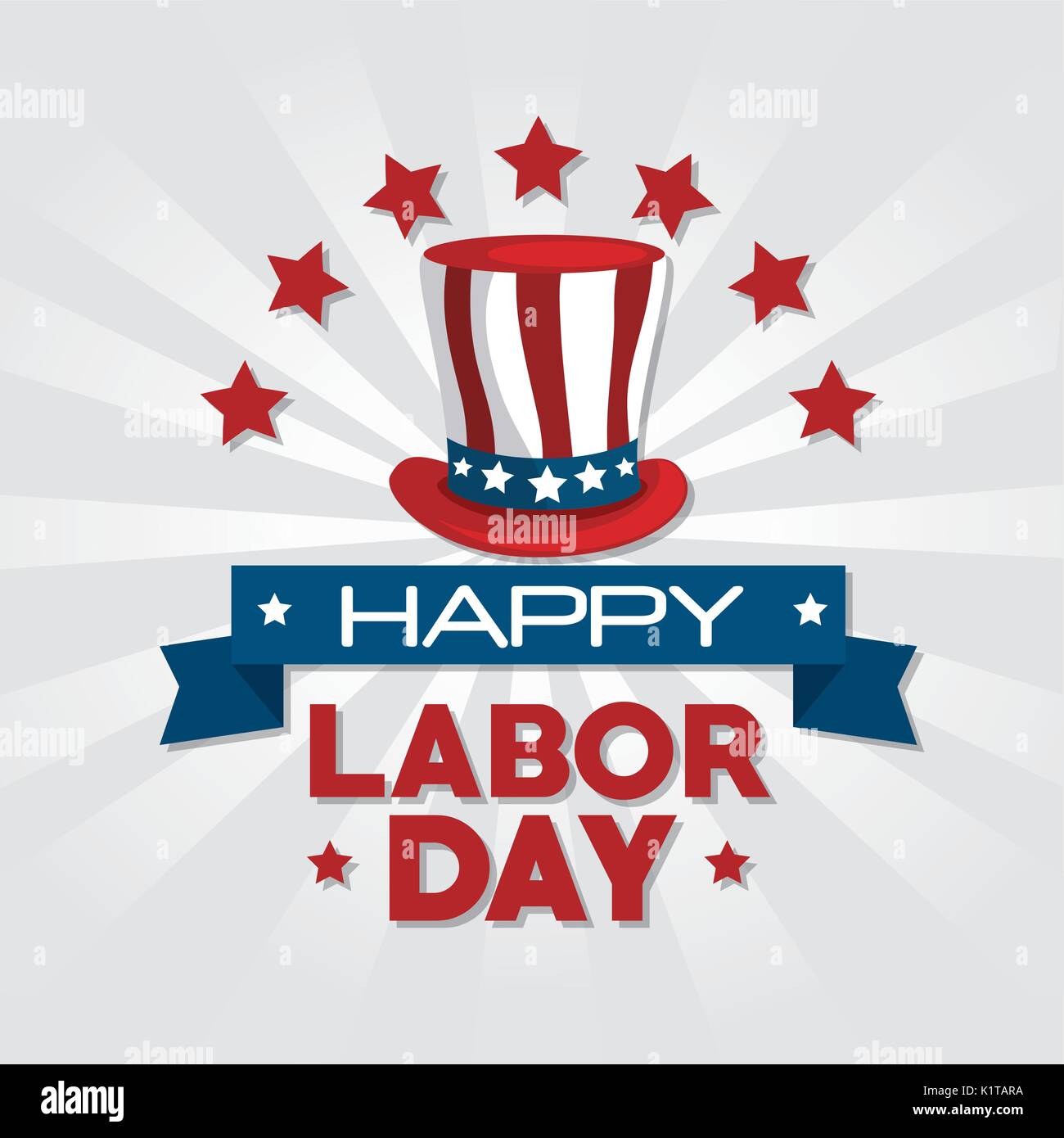 Hat of Labor day in Usa theme Vector illustration Stock Vector Image ...
