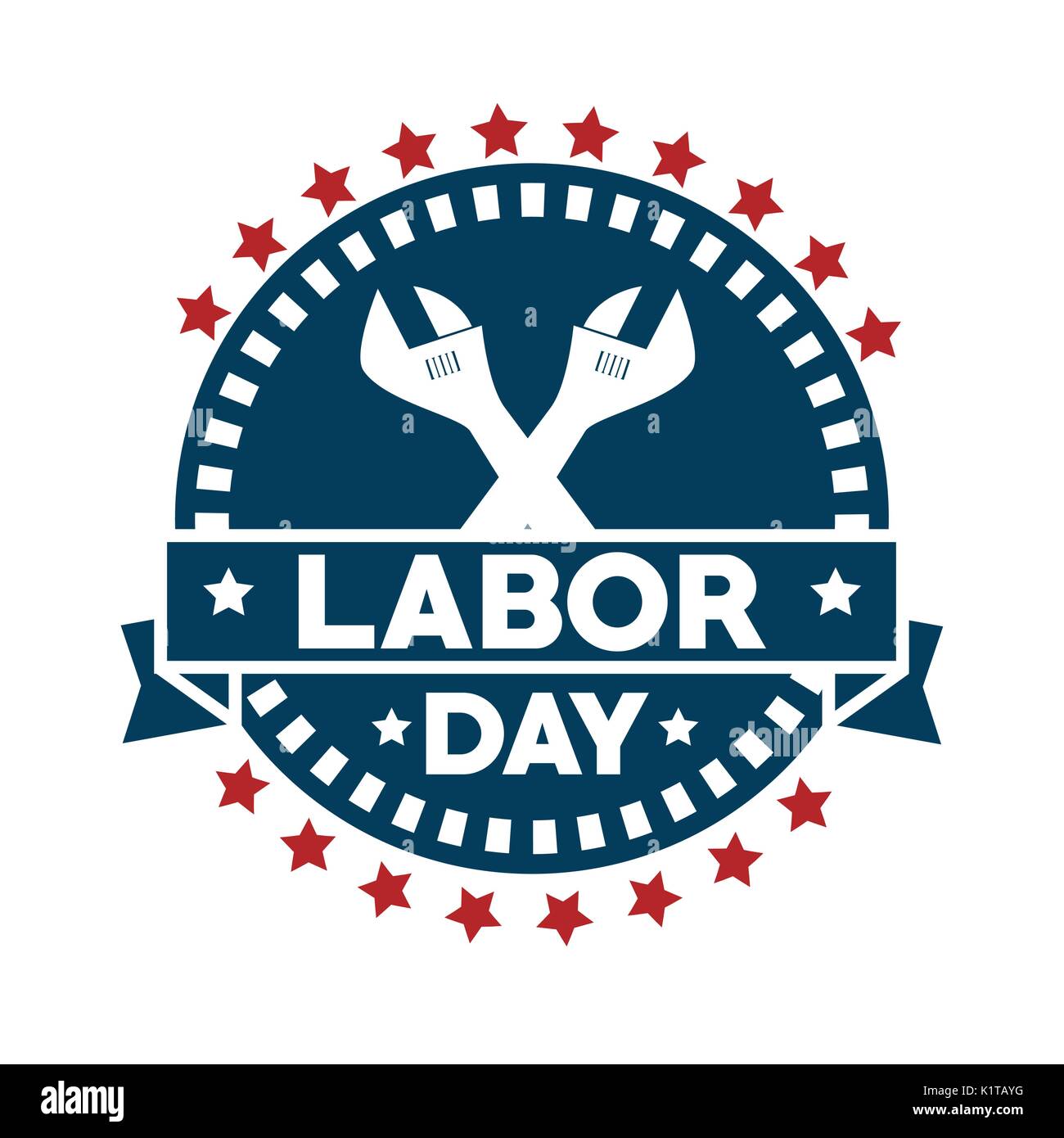 Seal stamp of Labor day in Usa theme Vector illustration Stock Vector ...