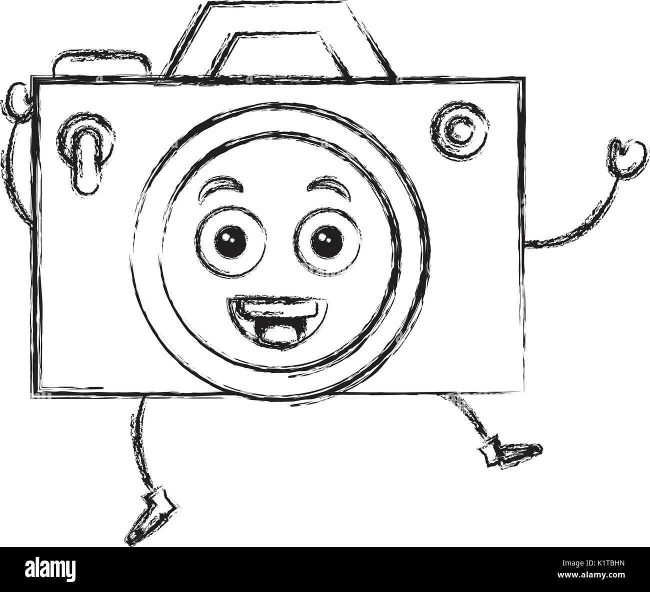 camera photographic kawaii character vector illustration design Stock ...