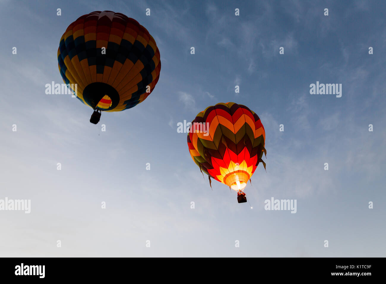 Two shadow hot air balloon hi-res stock photography and images - Alamy