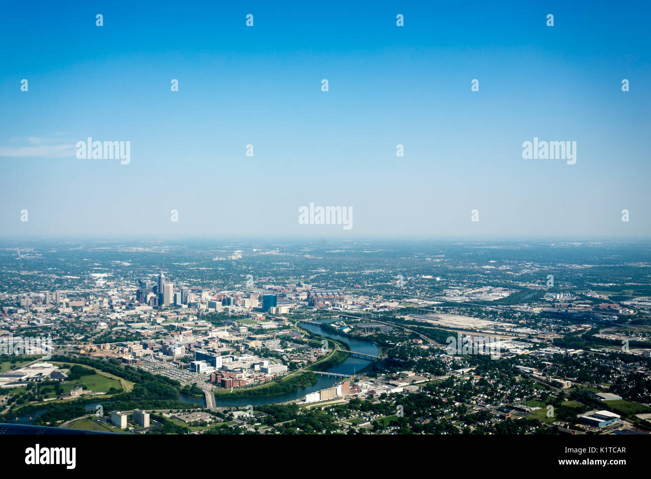Indianapolis aerial hi-res stock photography and images - Alamy