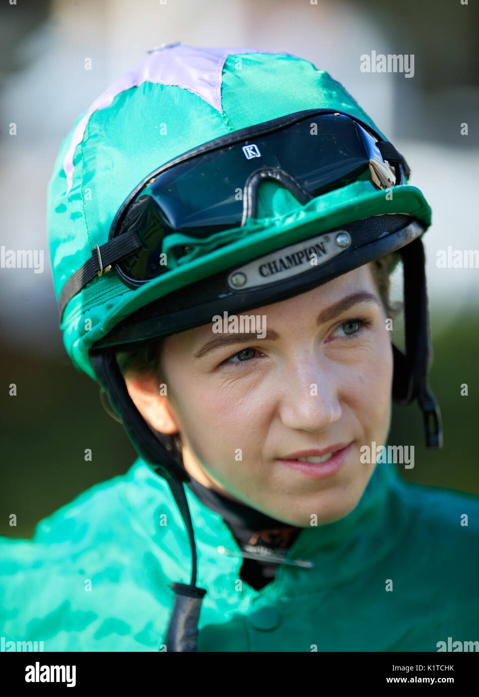Georgia Cox at Goodwood Racecourse, Chicester Stock Photo - Alamy