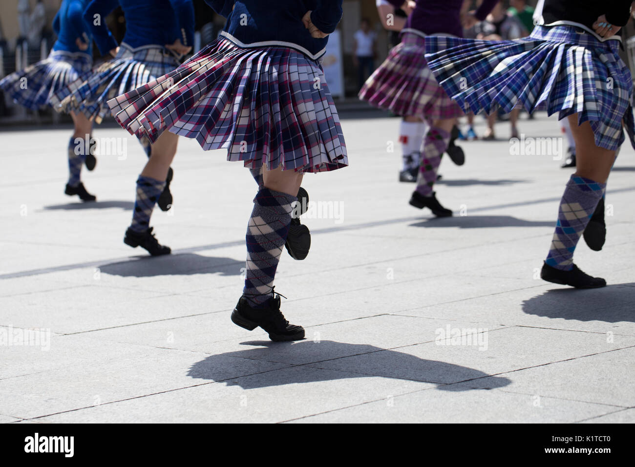 Scottish dancing legs hi-res stock photography and images - Alamy