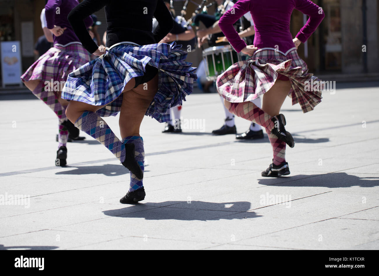 Scottish dancing legs hi-res stock photography and images - Alamy