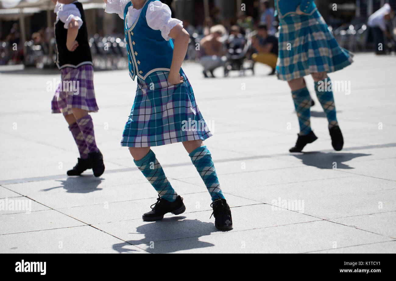 Scottish dancing legs hi-res stock photography and images - Alamy