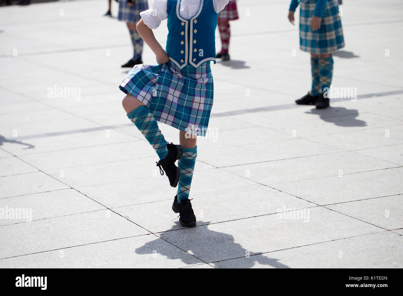 Scottish dancing legs hi-res stock photography and images - Alamy