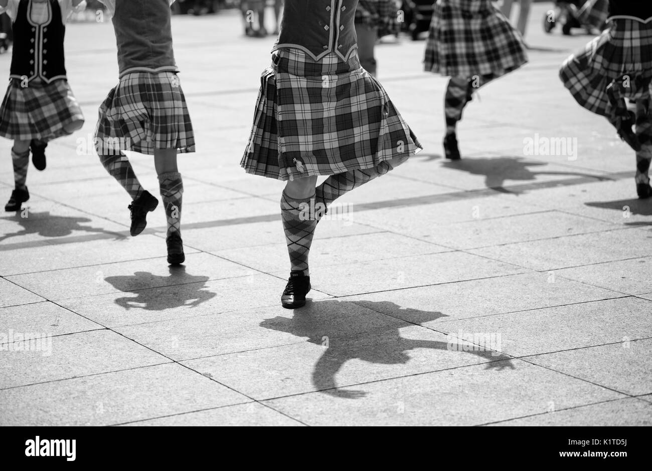 Highland dancing Black and White Stock Photos & Images - Alamy