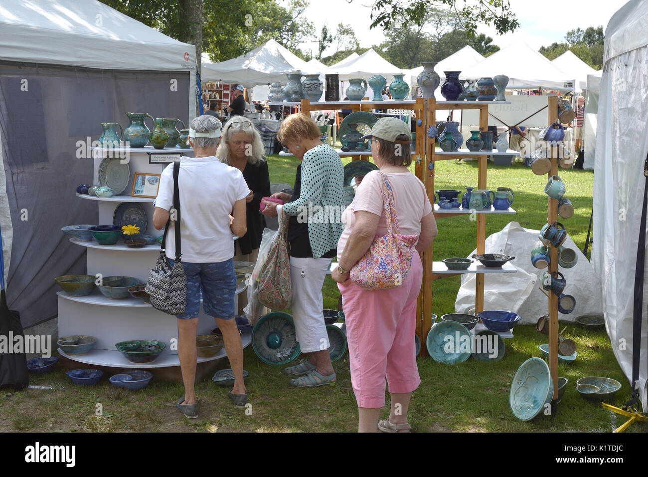 An arts & crafts fair at Drummer Boy Park - Brewster - Massachusetts on ...