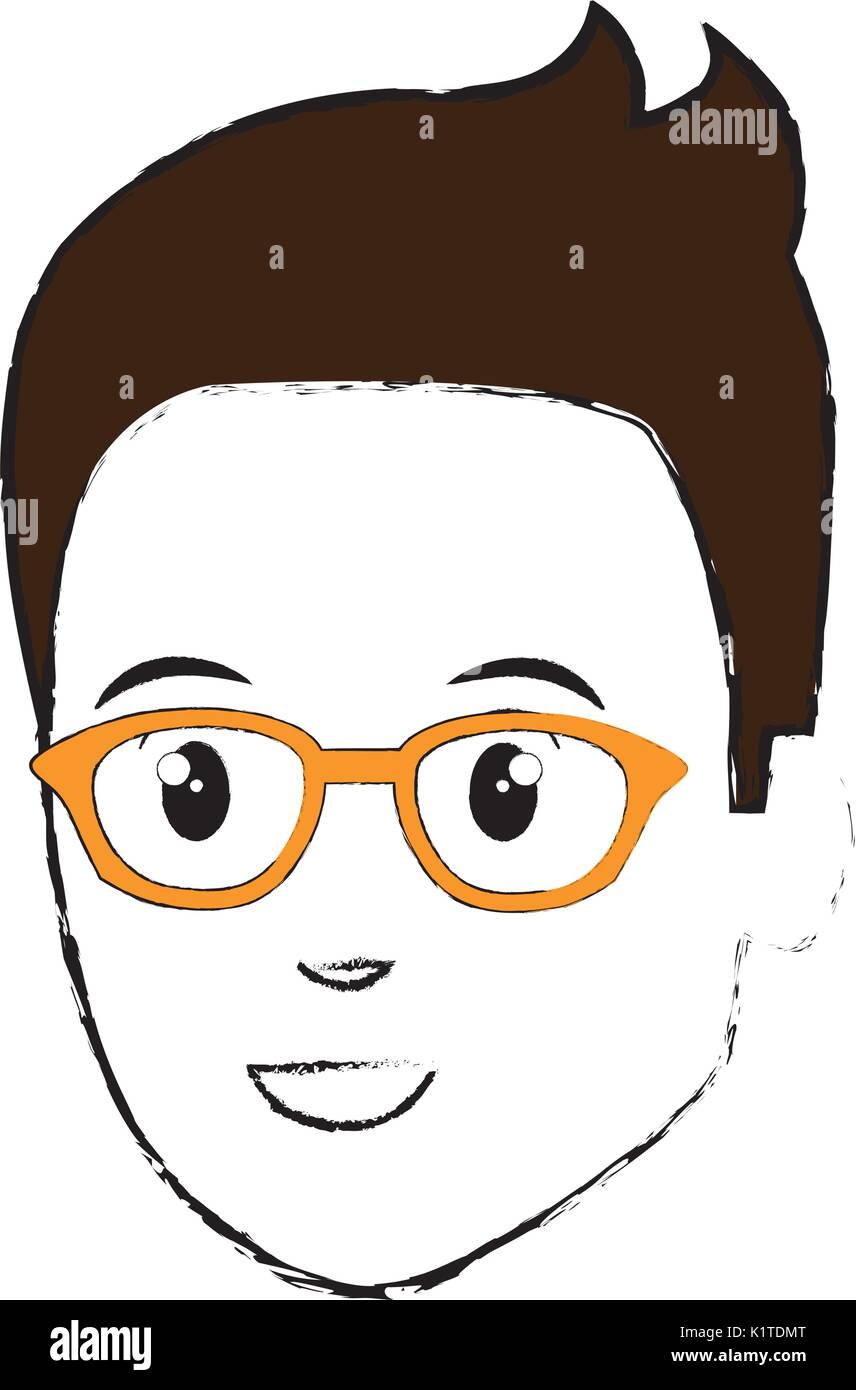 young man head avatar character Stock Vector Image & Art - Alamy