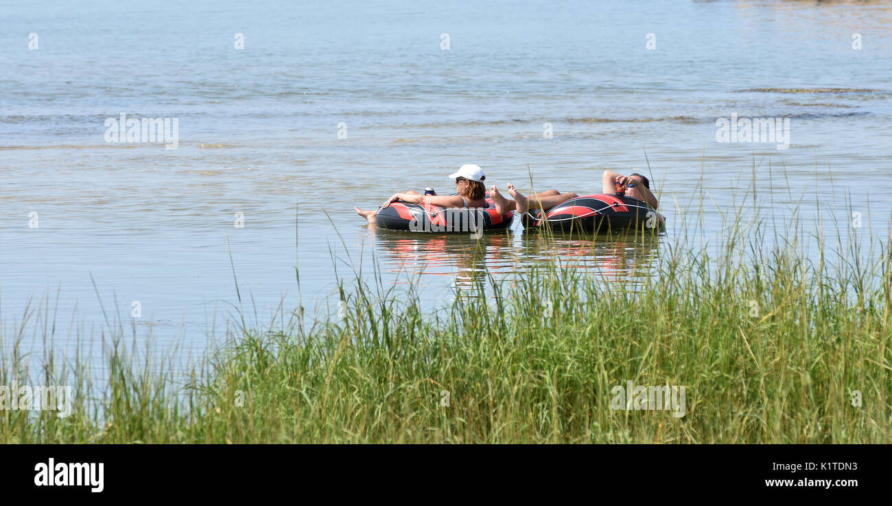 A relaxing afternoon at a Cape Cod beach Stock Photo - Alamy