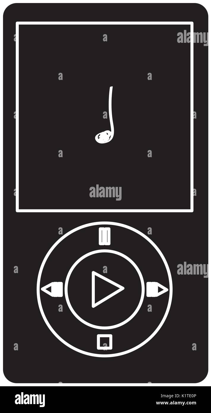 digital music player icon Stock Vector Image & Art - Alamy