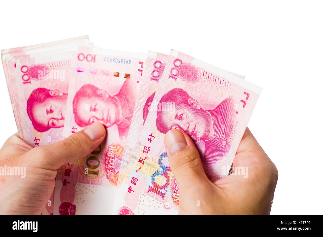 Hand yuan banknote hi-res stock photography and images - Alamy