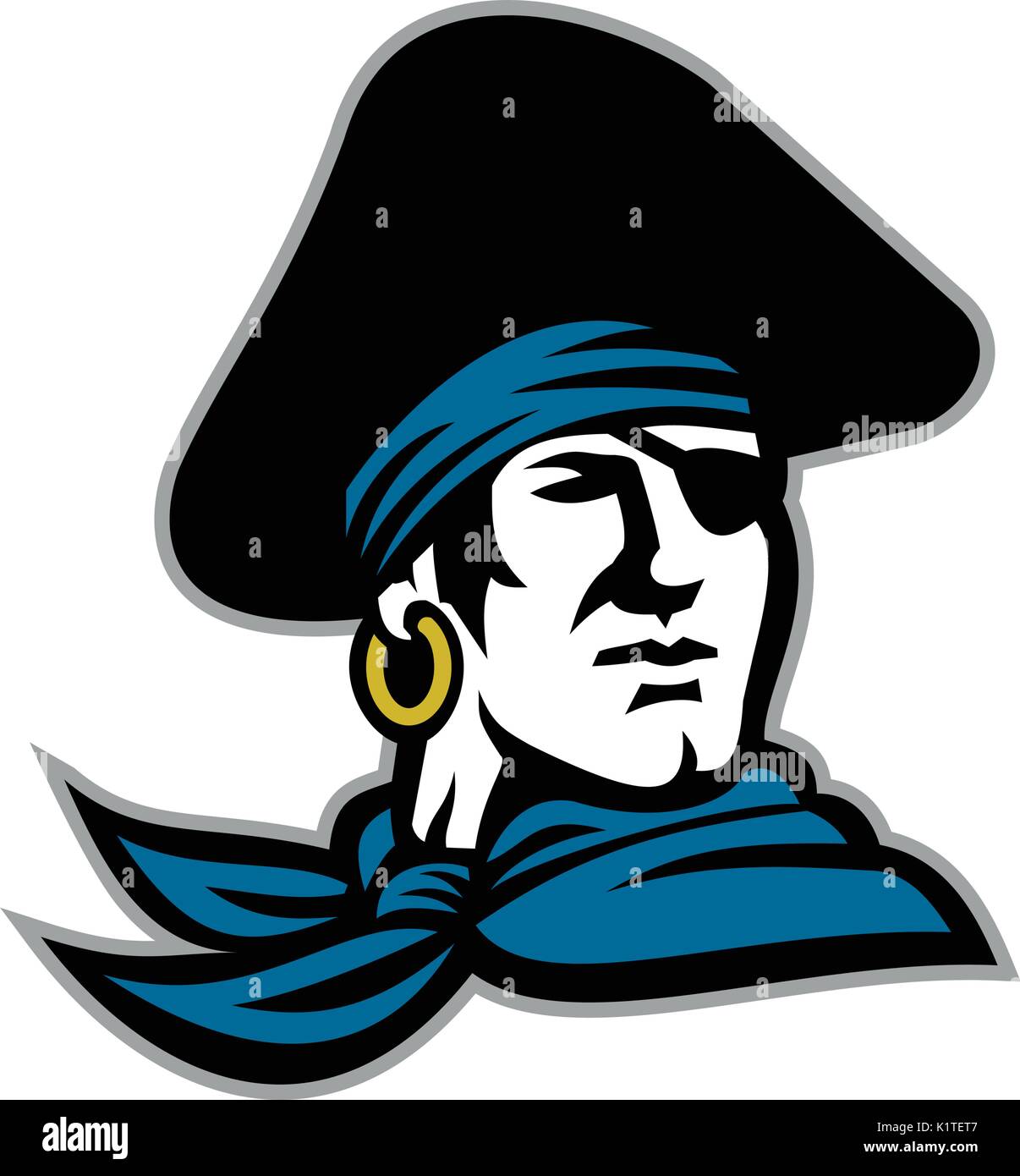 Tricorn Pirate Hat Drawing