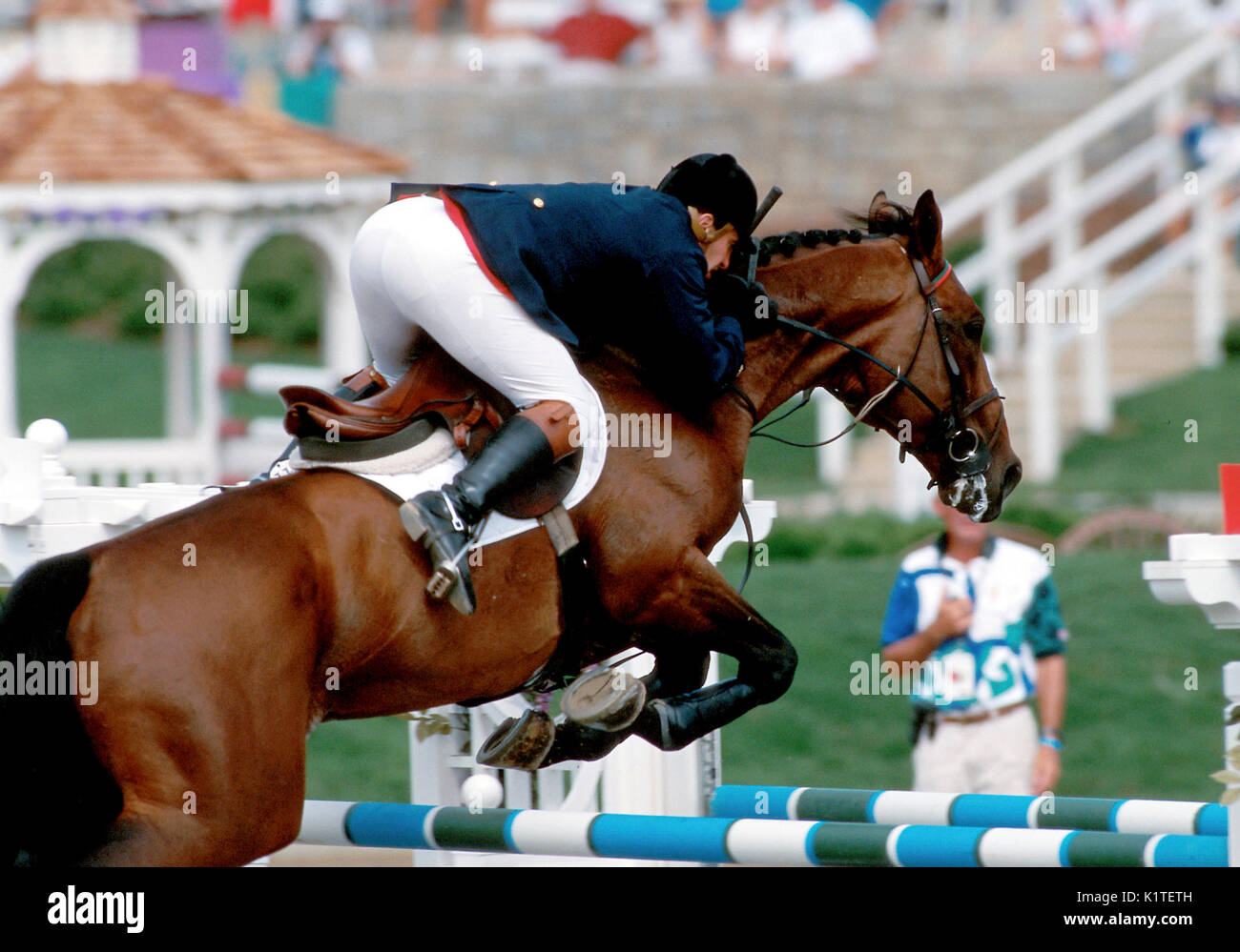 The Olympic Games, Atlanta 1996, Roger-Yves Bost (FRA) riding Souviens ...