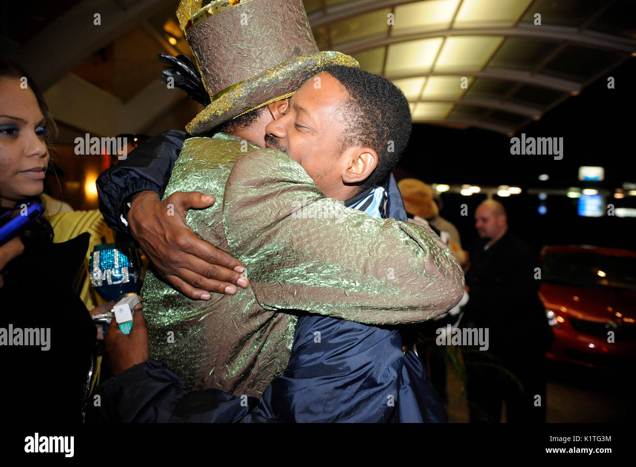 Bishop Magic Kurupt Gotti after Players Ball Stock Photo - Alamy