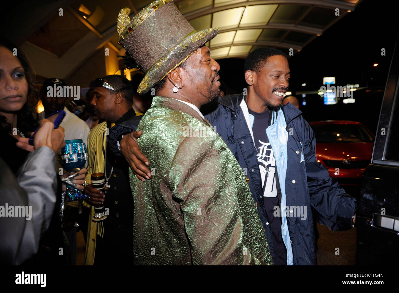 Bishop Magic Kurupt Gotti after Players Ball Stock Photo - Alamy