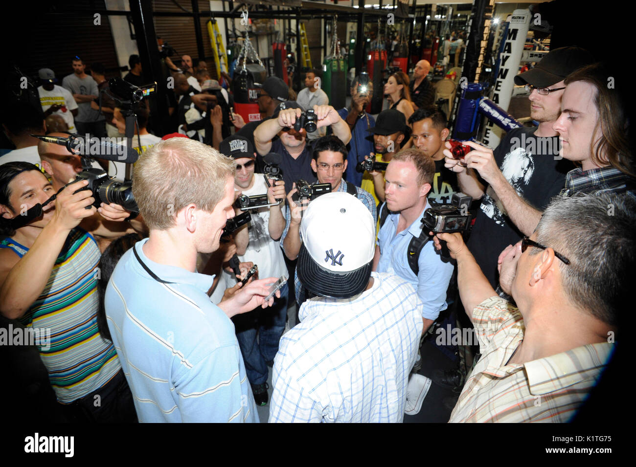 Rapper Curtis Jackson aka 50 Cent Mayweather Boxing Gym April 24,2012 ...