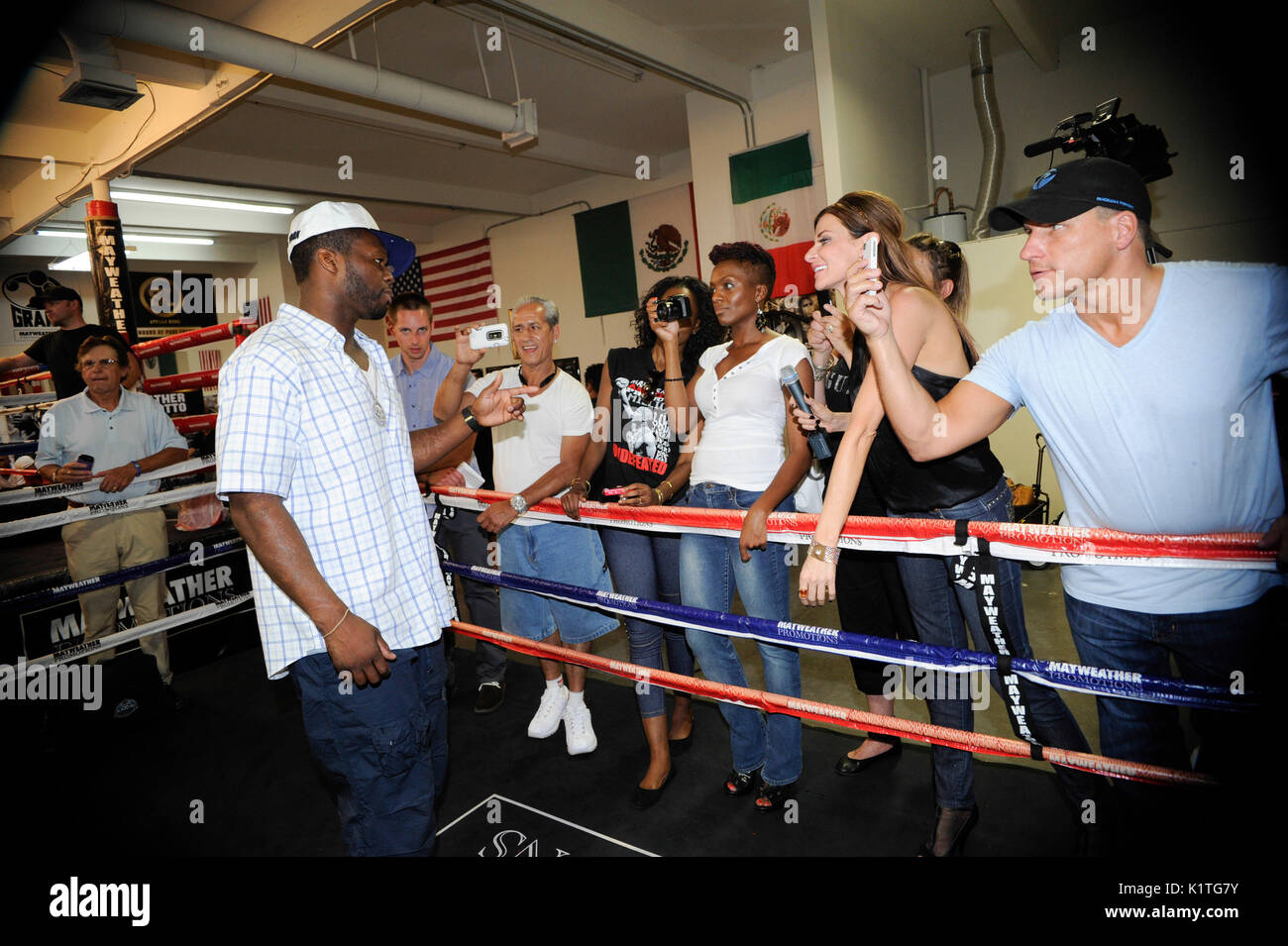 Rapper Curtis Jackson aka 50 Cent Mayweather Boxing Gym April 24,2012 ...