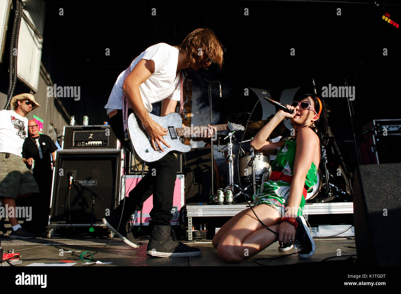 Katy Perry performing 2008 Vans Warped Tour Coors Amphitheater San ...