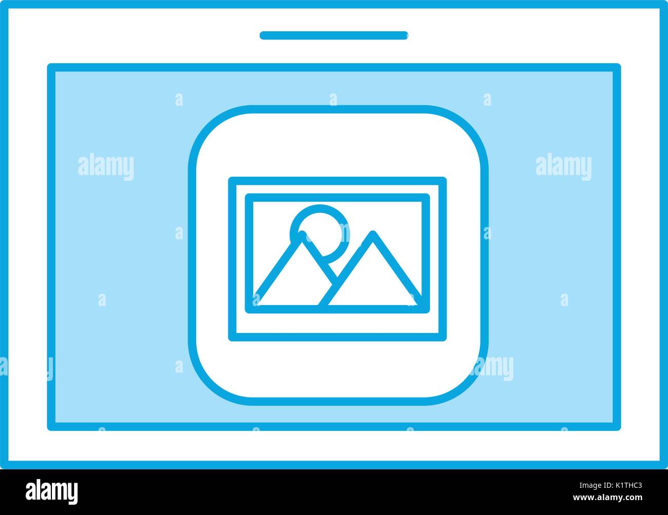 tablet device with picture Stock Vector Image & Art - Alamy